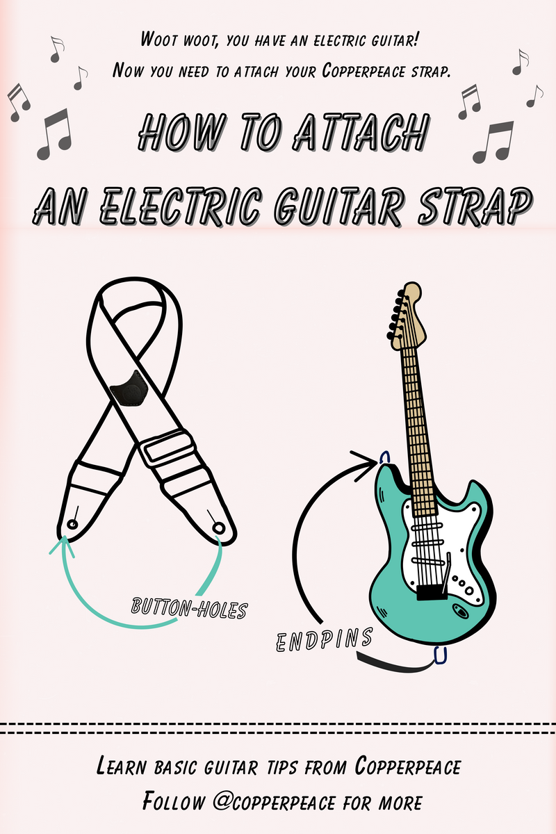 How to Attach an Electric Guitar Strap - Step-by-Step Guide – Peace ...